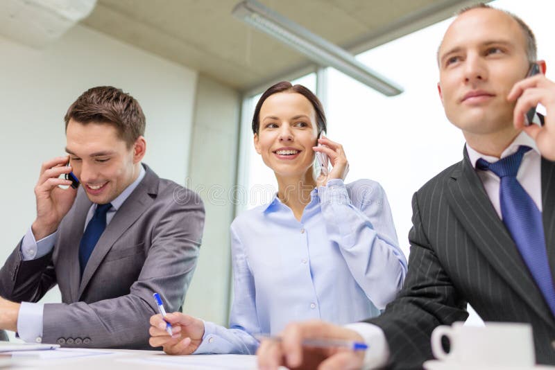 Business People Meeting in Cafe. Stock Photo - Image of businessmen ...