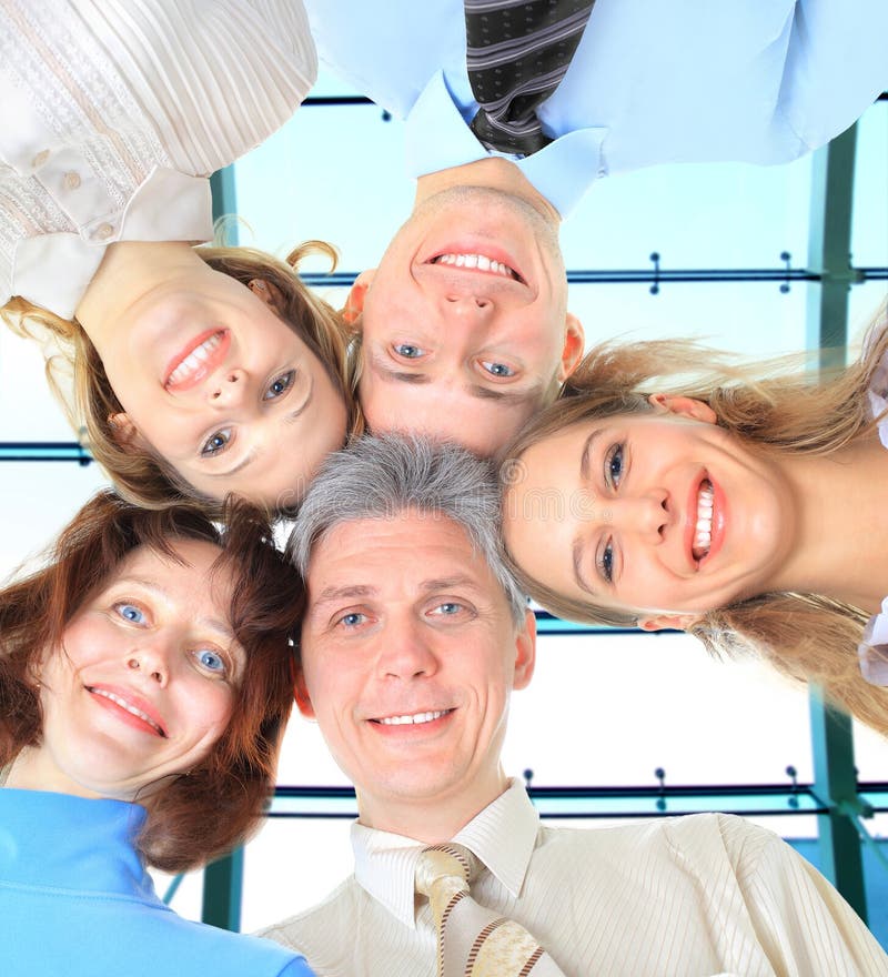Business Team Standing Upright Stock Image - Image of happiness ...