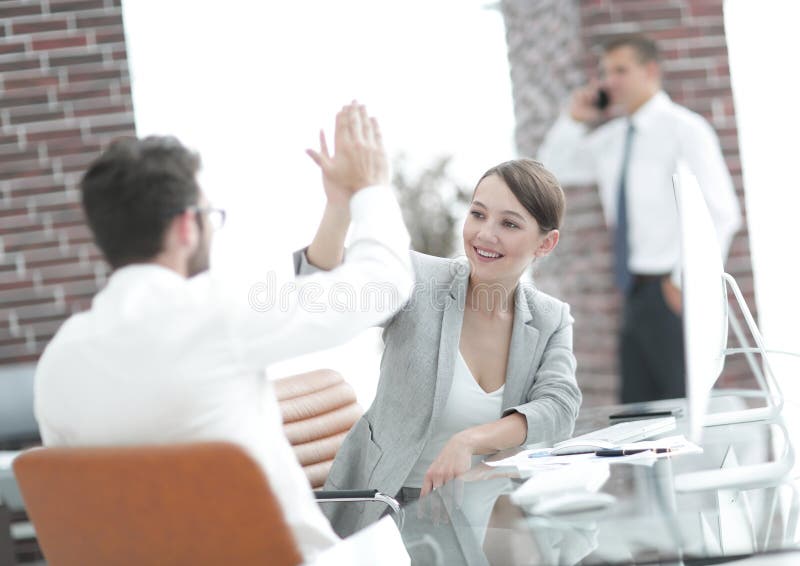 Business Team Starting a New Project Stock Image - Image of colleague ...