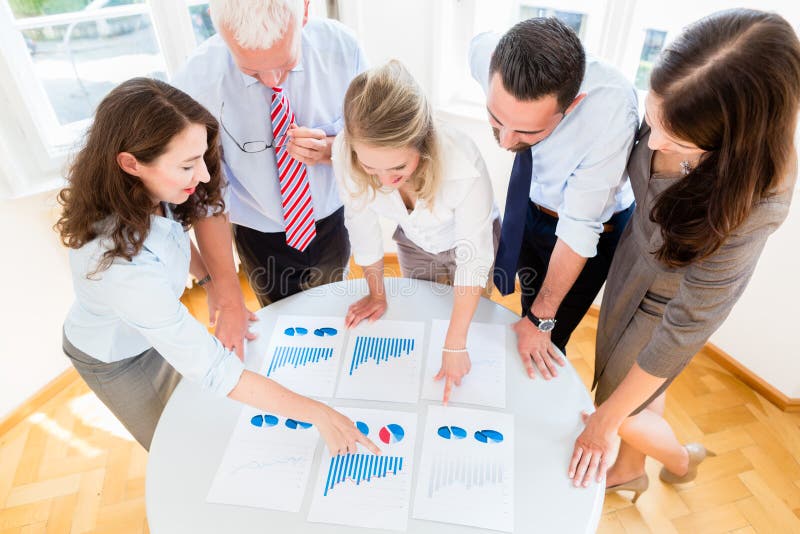 Business Team In Strategy Meeting Discussing Stock Image - Image of ...