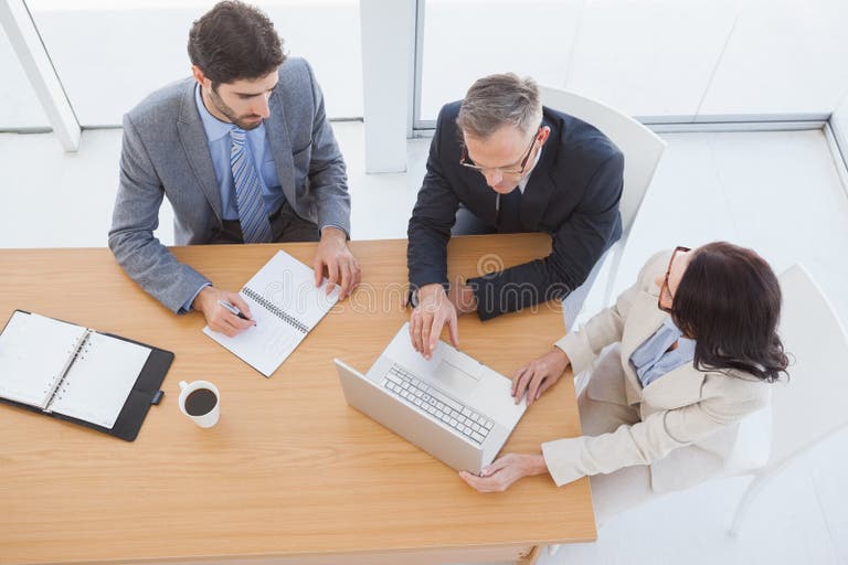 Business Team Taking Down Notes Stock Photo - Image of male, coworkers ...
