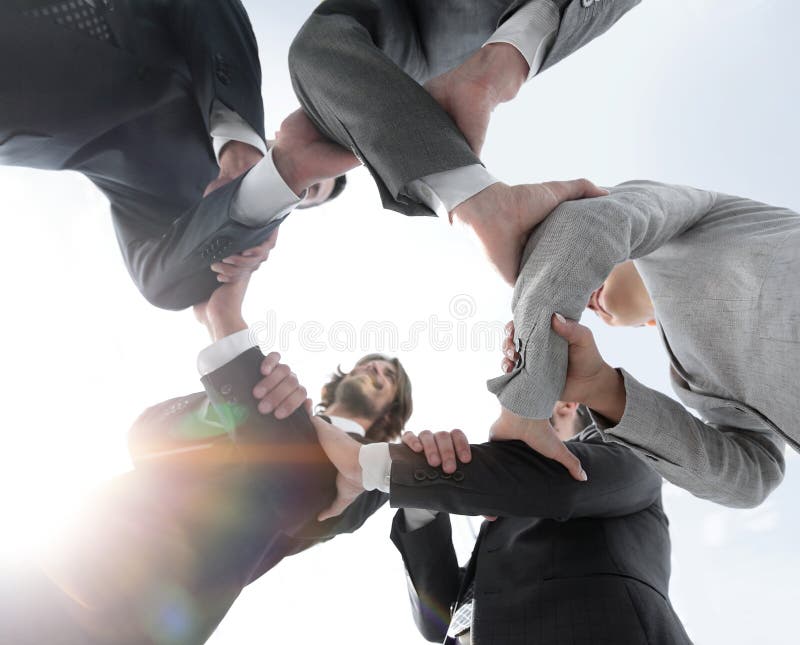 Business Team are Taking Each Other`s Hands Stock Photo - Image of ...