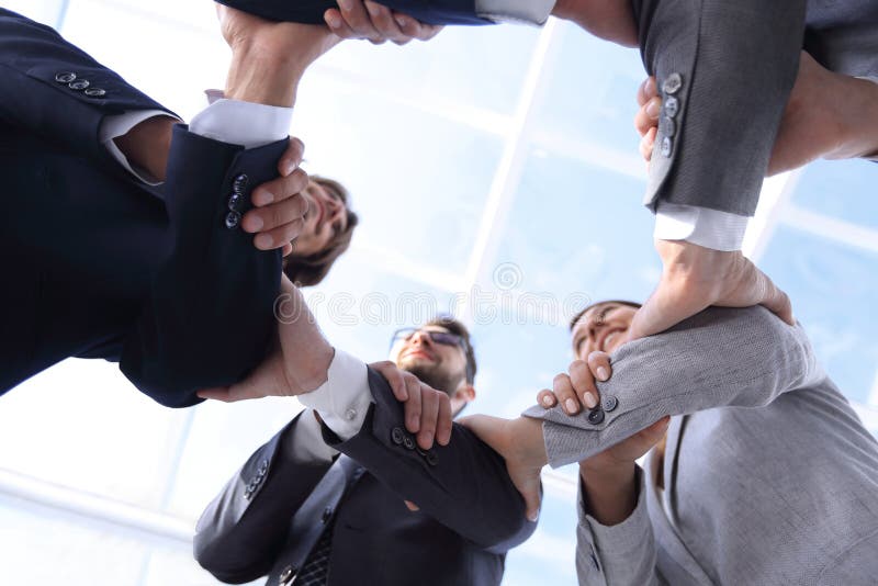 Business Team are Taking Each Other`s Hands Stock Image - Image of ...