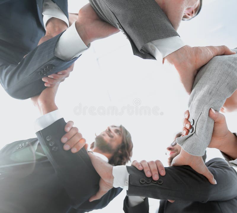 Business Team are Taking Each Other`s Hands Stock Image - Image of ...