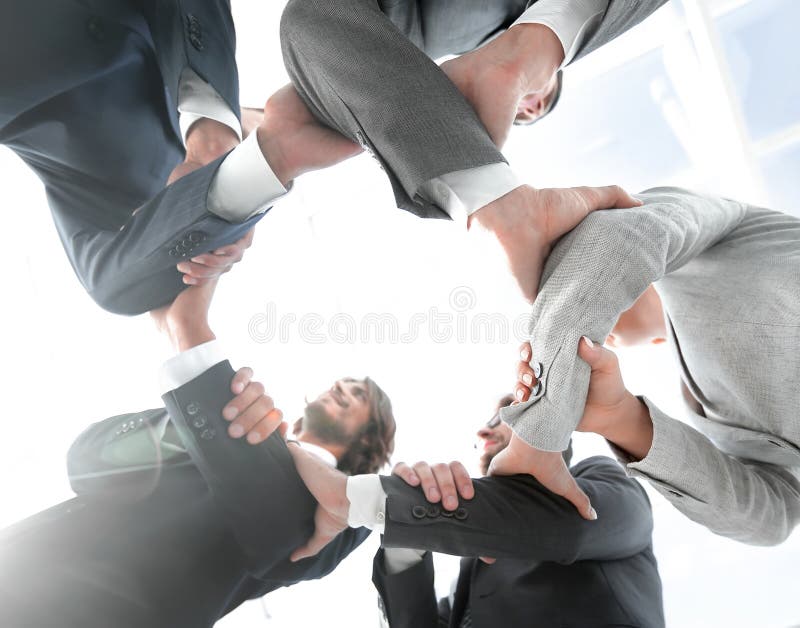 Business Team are Taking Each Other`s Hands Stock Image - Image of ...
