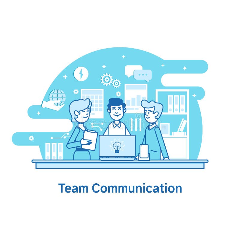 Communication Collaboration Team Stock Illustrations – 75,455 ...