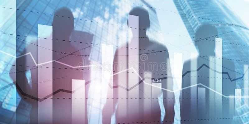 Business Team Traders Investment Planning and Analyzing Graph Stock ...