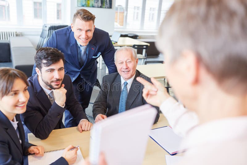 Business Team in Business Training Stock Photo - Image of lecture ...