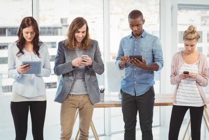 Business Team Using Technology Stock Image - Image of designer ...