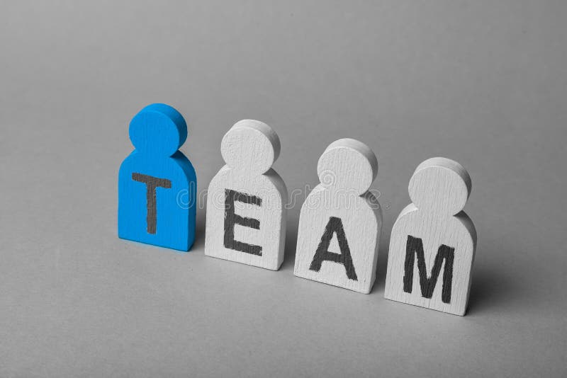 Business Team of White Men and the Leader of the Blue Stock Image ...