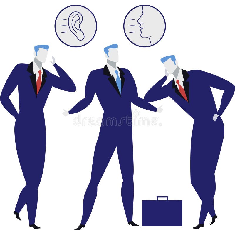 Business Team Work Communication Skill Vector Icon Stock Vector ...