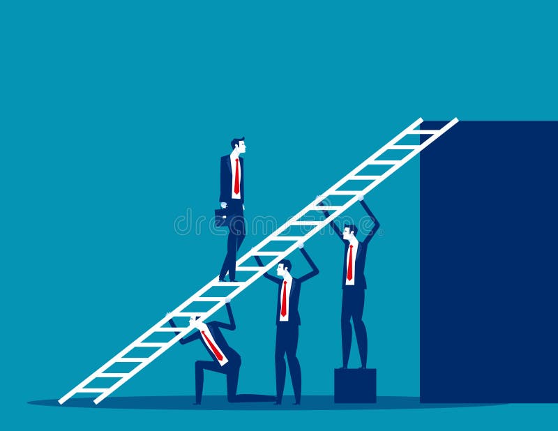 Business Team Work Support and Collaboration. Encouragement Stock ...