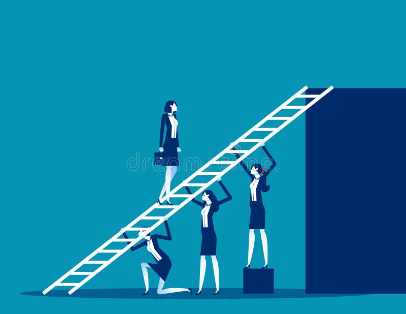 Business Team Work Support and Collaboration. Encouragement Stock ...