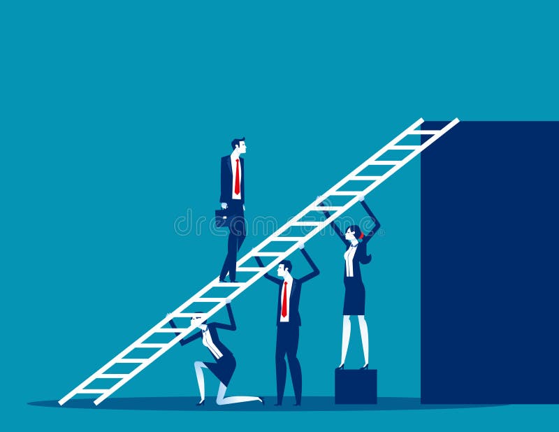 Business Team Work Support and Collaboration. Encouragement Stock ...