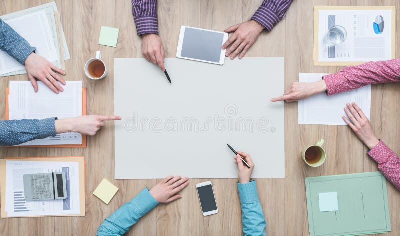 Business Team Working on a Project Stock Image - Image of executive ...