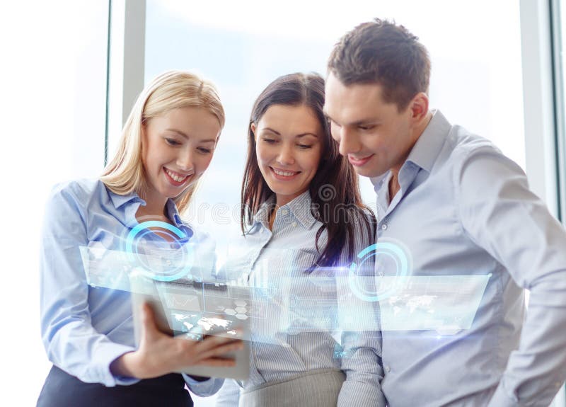 Business Team Working with Tablet Pc in Office Stock Photo - Image of ...