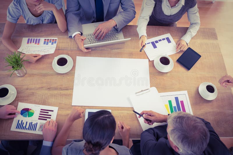 Business Team Working Their Multimedia Devices Stock Photos - Free ...