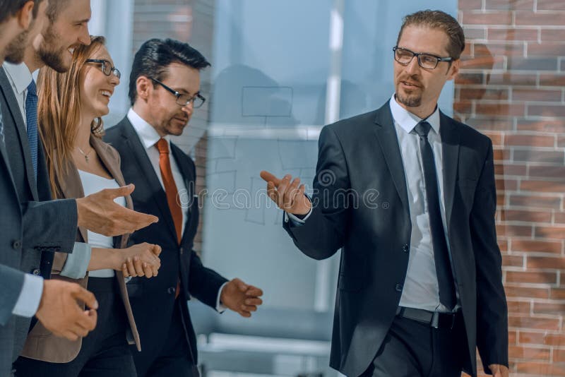 Business Team at Workplace in Office. Stock Photo - Image of young ...