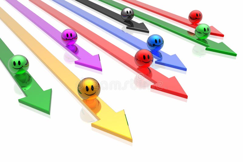 Direction team stock illustration. Illustration of executives - 1292932