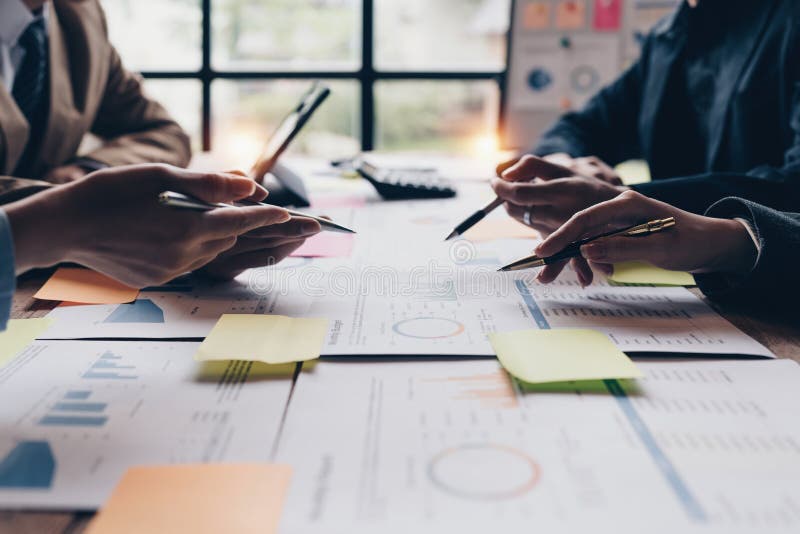 Business Teamwork Analyzing Future Digital Marketing Strategies ...