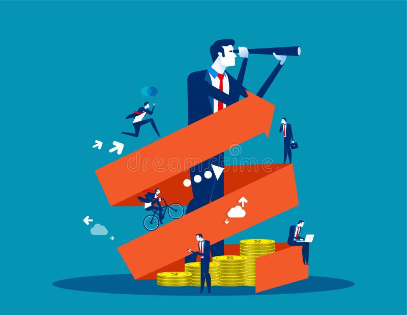 Business Teamwork and Communication. Concept Business Vector ...