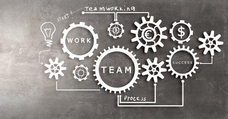 Business teamwork concept stock illustration. Illustration of ...