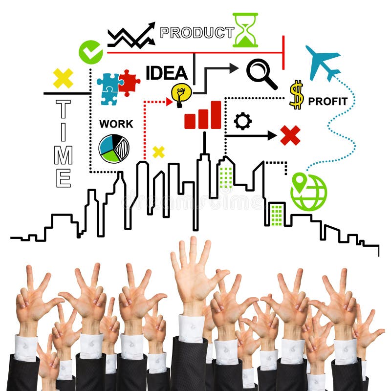 Business and Teamwork Concept Stock Image - Image of gesture, graph ...