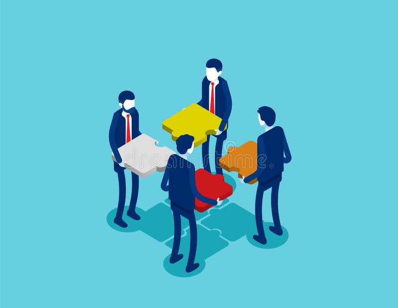 Business Teamwork. Concept Business Vector Illustration, Team Event ...