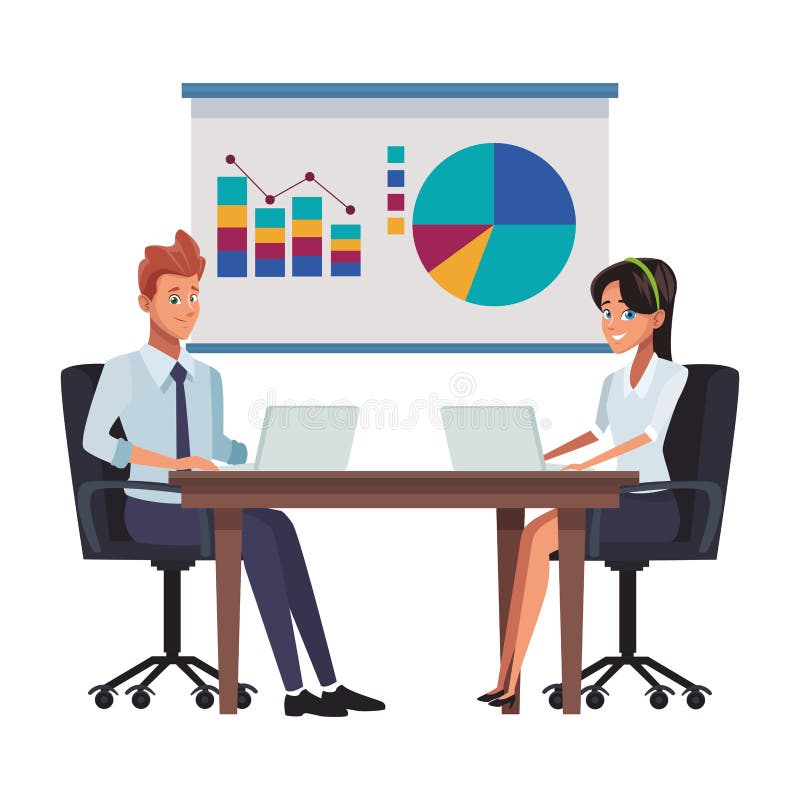 Business Teamwork Digital Work Stock Vector - Illustration of lifestyle ...