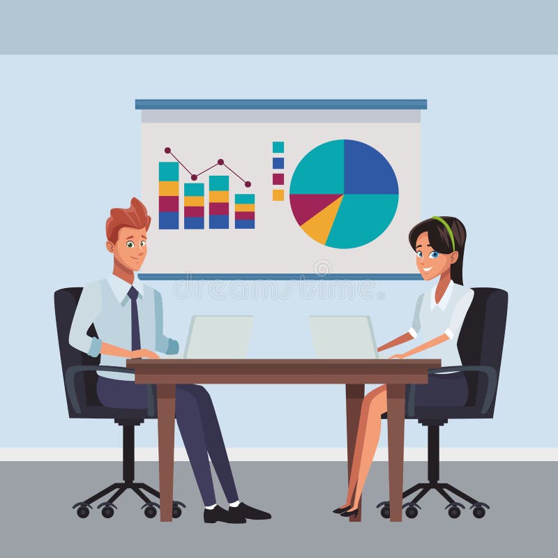 Business Teamwork Digital Work Stock Vector - Illustration of lifestyle ...