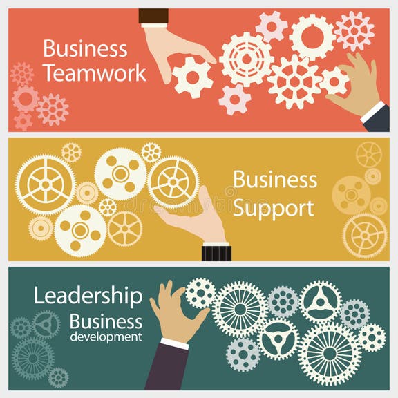 Business teamwork gears stock vector. Illustration of community - 61562707