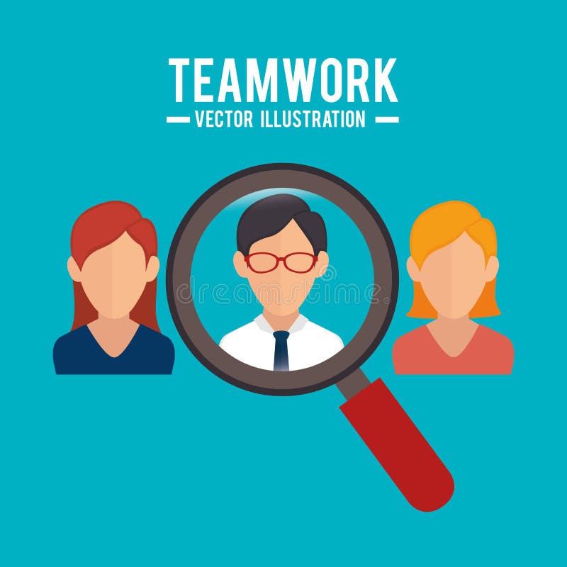 Business teamwork graphic stock illustration. Illustration of relation ...
