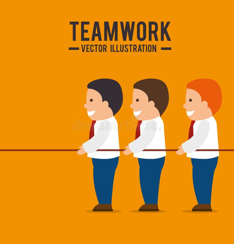 Business teamwork graphic stock illustration. Illustration of team ...