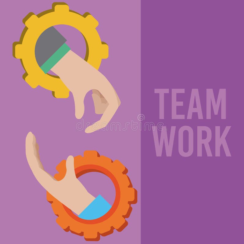 Teamwork and support stock vector. Illustration of support - 143374457