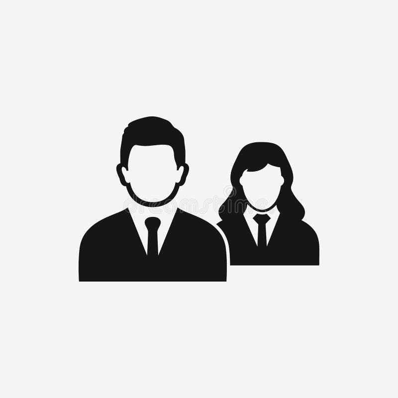 Business Teamwork Icon with Corporate Group Sign. Editable Vector EPS ...