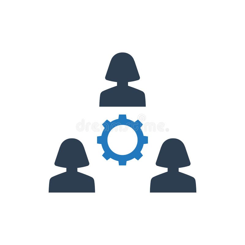 Business teamwork icon stock vector. Illustration of symbol - 128916130