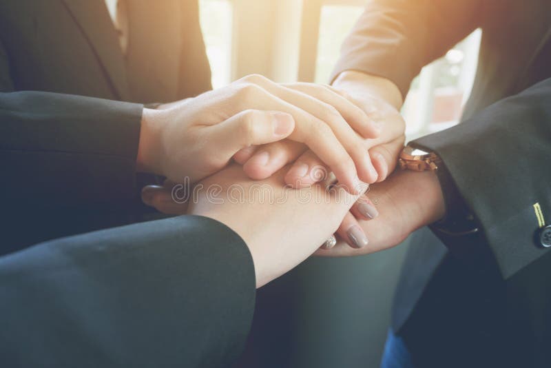 Business Teamwork Join Hands Support Together Concept Stock Image ...