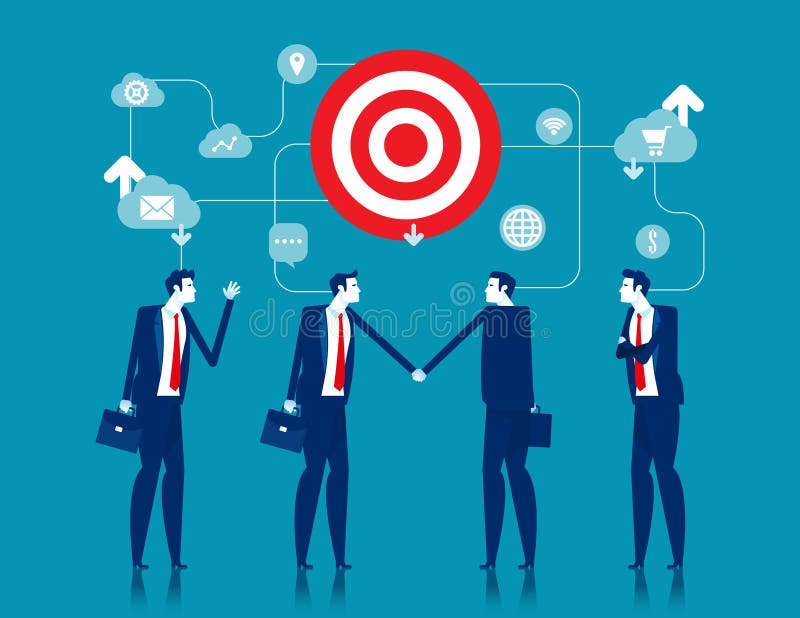 Business Teamwork Meeting for Goal Setting. Solution Management Concept ...