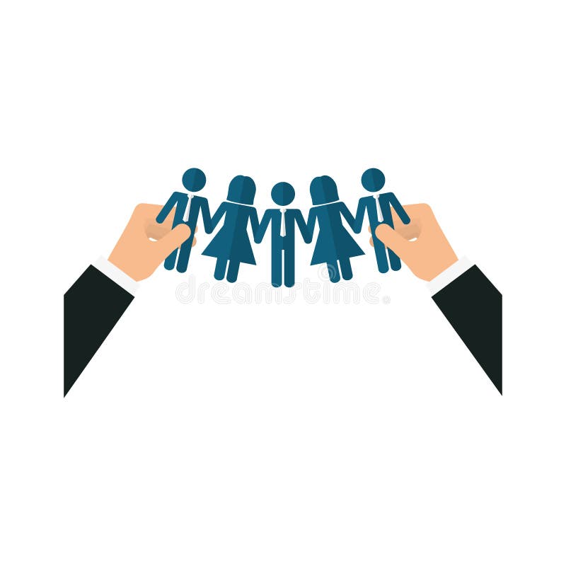 Business Teamwork Pictogram Stock Illustration - Illustration of ...