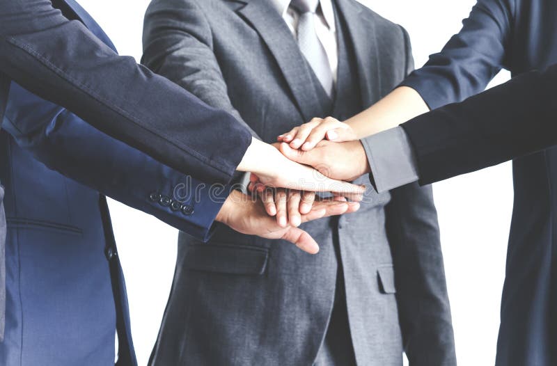 Business Teamwork Stack Hands - Team Work Concept Stock Image - Image ...