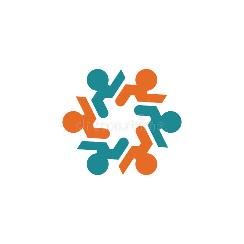 Teamwork vector icon stock vector. Illustration of cooperation - 165134575