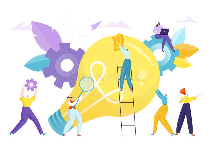 Business Teamwork, Vector Illustration. Creative People Group Work at ...
