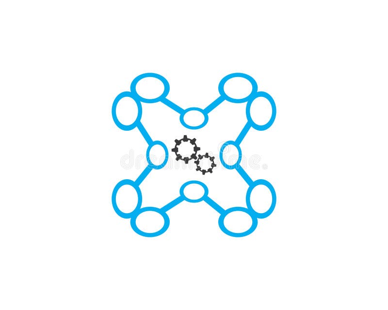 Business Techno Logo Design Concept Stock Vector - Illustration of ...