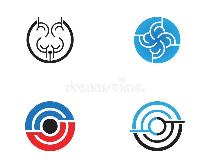 Business Techno Logo Vector Template Stock Vector - Illustration of ...