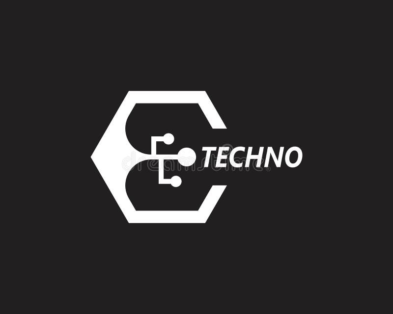Business Techno Logo Vector Template Stock Vector - Illustration of ...