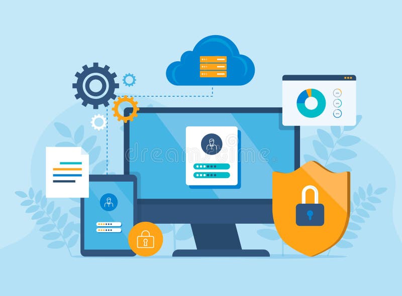 Cloud Backup Security Stock Illustrations – 30,482 Cloud Backup ...