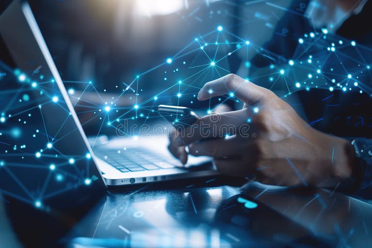 People Using Computers Stock Illustrations – 1,419 People Using ...