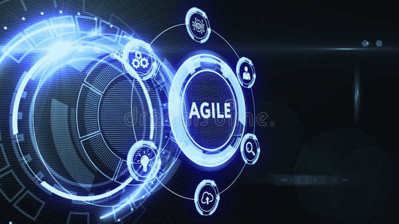 Modern Agile Sprint Circle Animated Icon - Agile and Teamwork Symbol ...