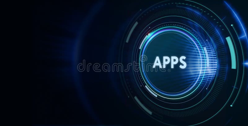 Concept of apps stock illustration. Illustration of tablet - 269810288