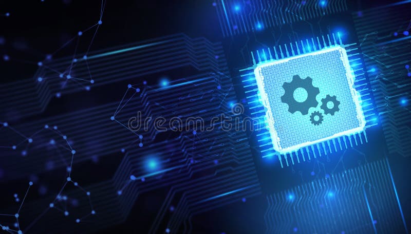 Business, Technology, Internet and Network Concept. Automation Software ...